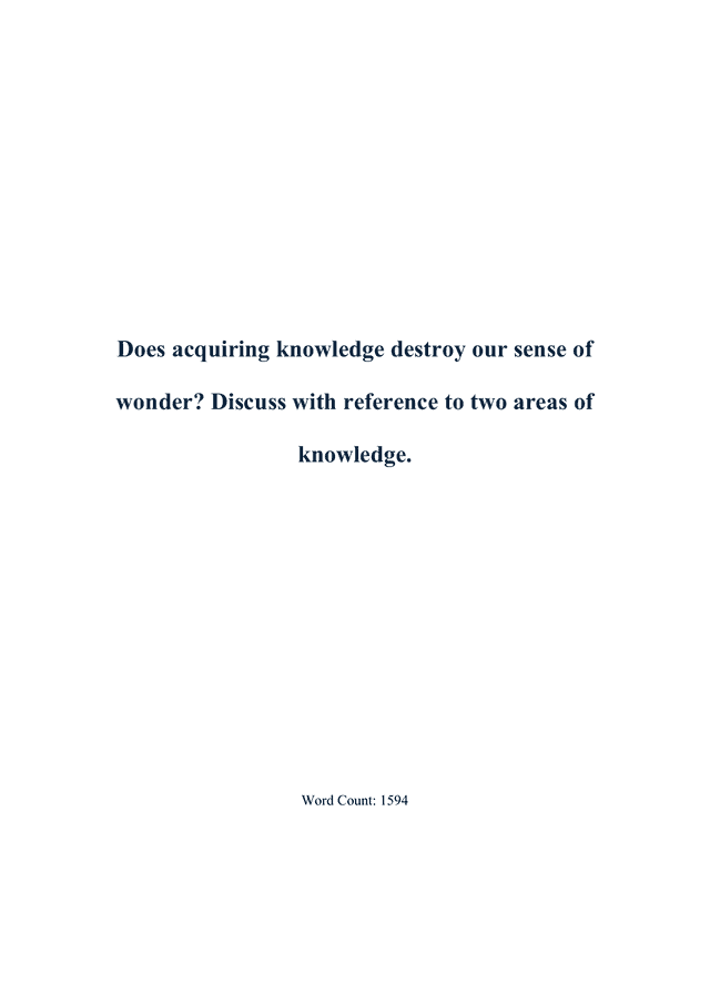 TOK Essay Exemplars | RevisionDojo